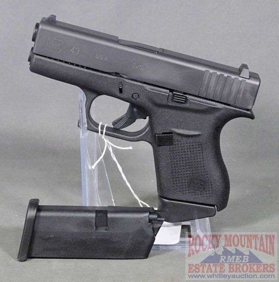 Brand new Glock 43 9mm sub-compact semi-automatic pistol. - Rocky ...