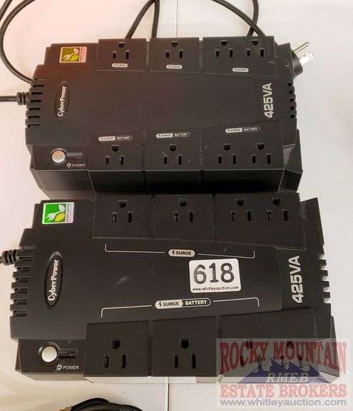 2 CyberPower 425VA UPS Systems. - Rocky Mountain Estate Brokers Inc.