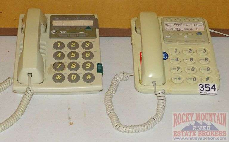 2 Extra Large Button Phones. - Rocky Mountain Estate Brokers Inc.