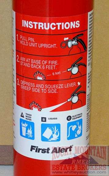 3-First Alert 14" Fire Extinguishers. - Rocky Mountain Estate Brokers Inc.