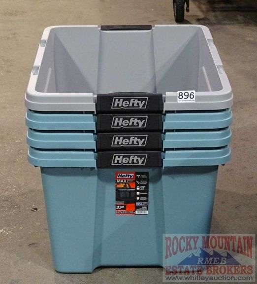 4 Heavy Duty Hefty Max Pro 18-Gal. Totes - NO Lids. - Rocky Mountain ...