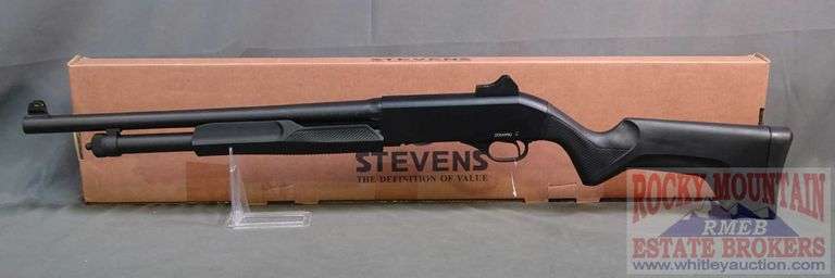 New Stevens 320 Security 12 Gauge Pump Shotgun. - Rocky Mountain Estate ...