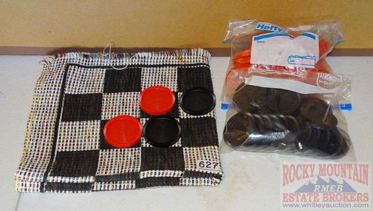 "Big Size" Cloth Checker Board & Large Checkers. - Rocky Mountain ...