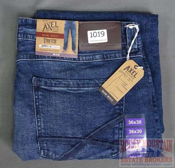 New Axel Slim Boot Stretch Jeans, 36X30. - Rocky Mountain Estate ...