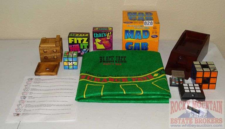 Blackjack Layout & Card Shoe, Rubik's Cubes & Small Games. - Rocky ...