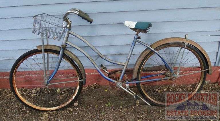 Neat Vintage Monark One Speed Girl's Bike W/ Basket. - Rocky Mountain ...