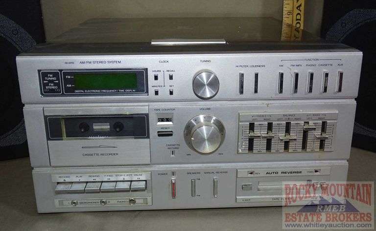 Sears Model 132.91874350 Compact Stereo W/ AM/FM Radio, Cassette ...