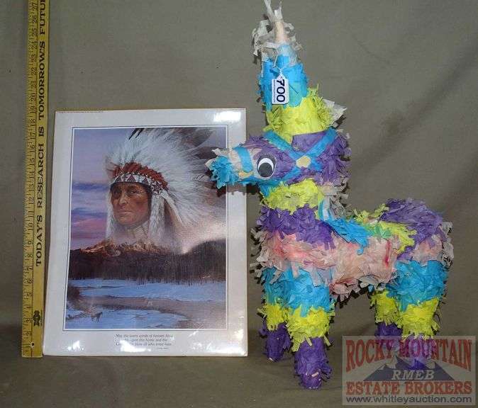 Donkey Pinata & Indian Poster. Both for one money. - Rocky Mountain ...