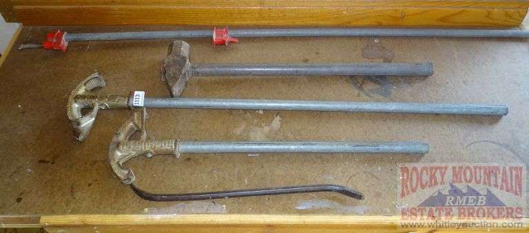 Sledge Hmmer, Bar Clamp, Conduit Benders & Pry Bar. All for one money ...