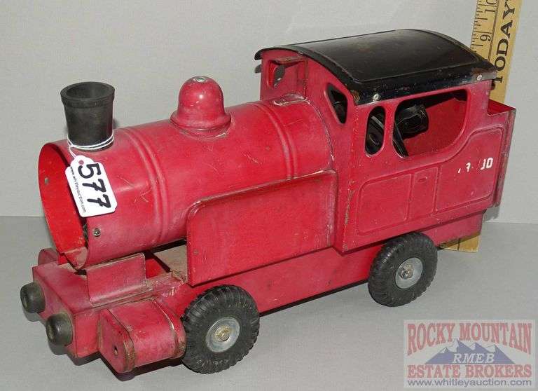Very Cool Large Vintage 1950's Tri-Ang Pressed Steel Locomotive 73000 ...
