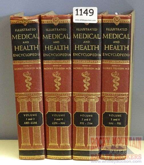 4 Volume Book Set of 1959 "Illustrated Medical & Health Encyclopedia ...