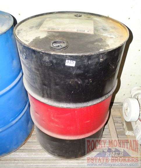 55 Gallon Drum of Rando HD 46 Hydraulic Oil, Approximately 1/4 full ...