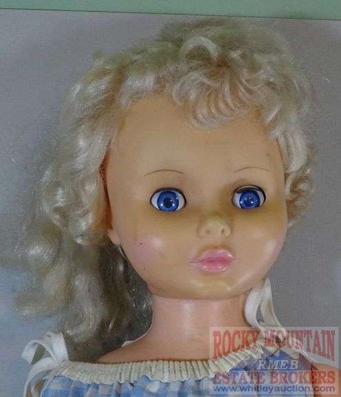 Vintage 1973 Uneeda Tall Standing Doll with Sleeper Eyes, 32" High ...