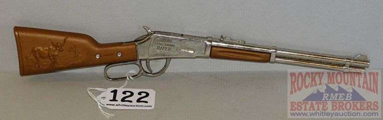 Very Cool Vintage 11" Lever Action "Cowboy" Toy Rifle. The lever ...