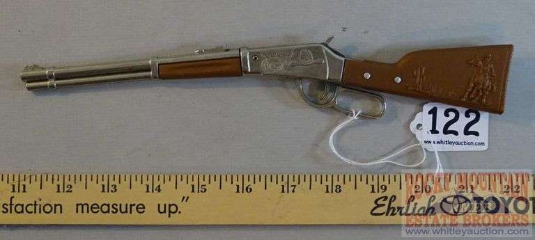 Very Cool Vintage 11" Lever Action "Cowboy" Toy Rifle. The lever ...