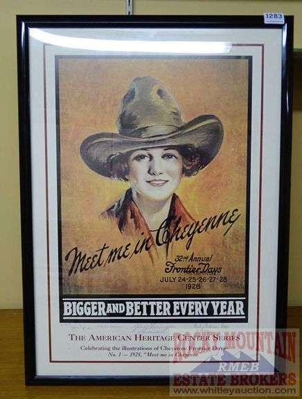 Fantastic Framed "Meet Me in Cheyenne" Limited Edition 32nd Annual ...
