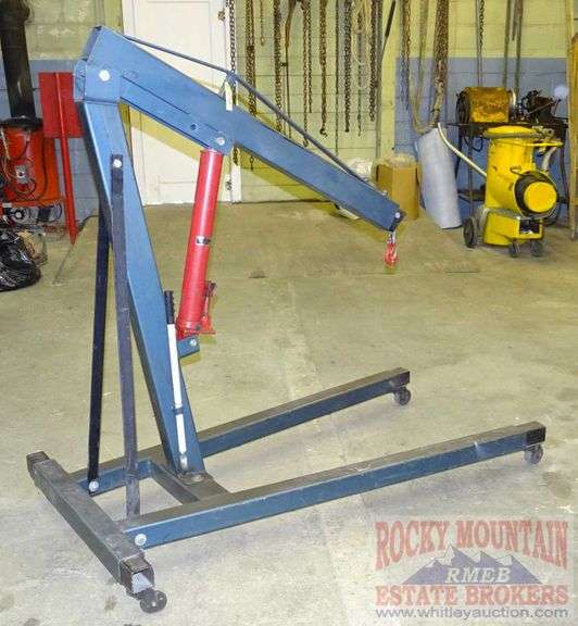 Heavy Duty Rolling Shop Crane-Cherry Picker W/ Telescoping Boom ...