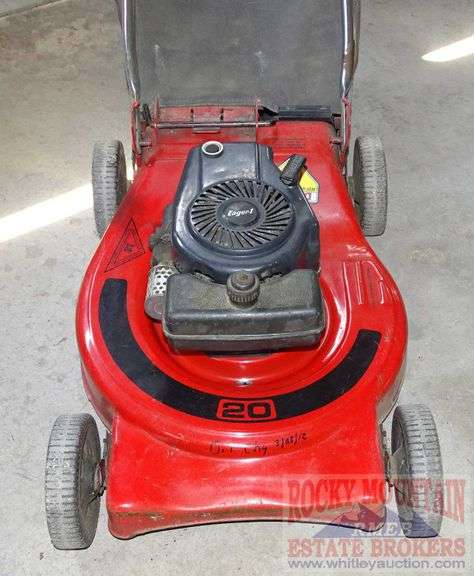Red Craftsman 20" Rear Bagging Lawn Mower. - Rocky Mountain Estate ...