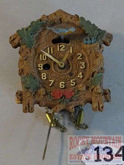 Vintage August Keebler Co. Miniature Cuckoo Clock, No Pendulum. - Rocky ...