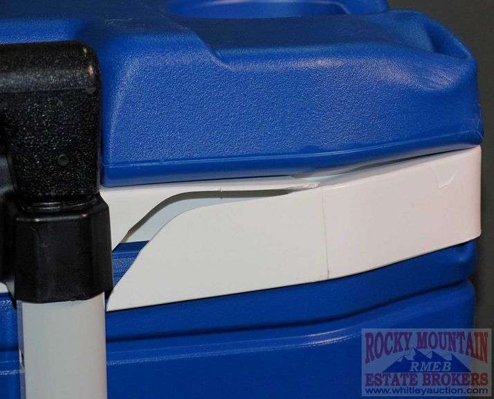 Blue Igloo 60 quart cooler with wheels. - Rocky Mountain Estate Brokers ...
