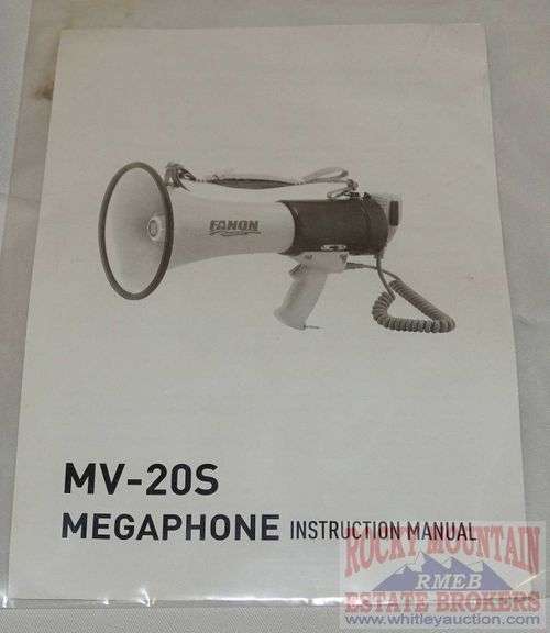 Fanon Megaphone model MV-20S 35 watt w/built-in signal alarm, New in ...
