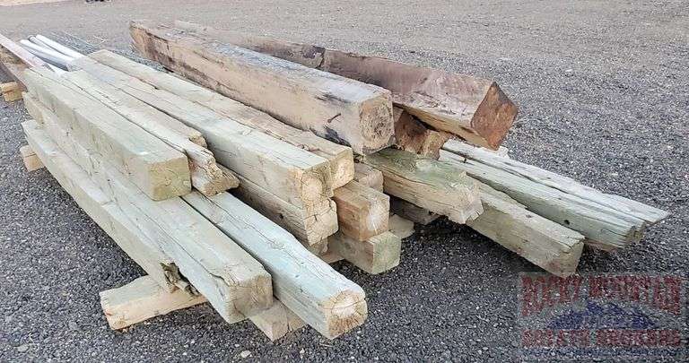 Asst. railroad ties & mainly 6x6 treated timbers. All for one money ...