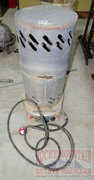 200,000 BTU Construction heater. - Rocky Mountain Estate Brokers Inc.
