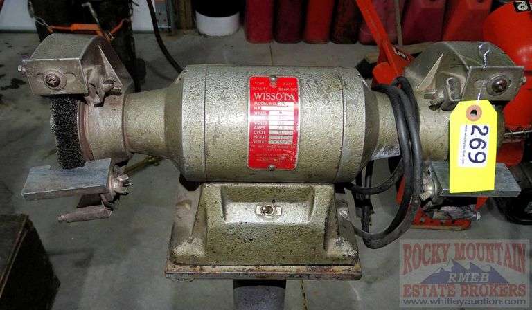 Wissota model E6 6" dual wheel grinder on heavy duty stand. - Rocky ...