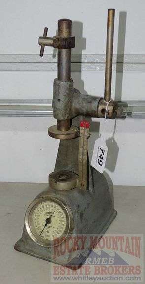 Rinck McIlwaine Inc Remack 350# spring tester. - Rocky Mountain Estate ...