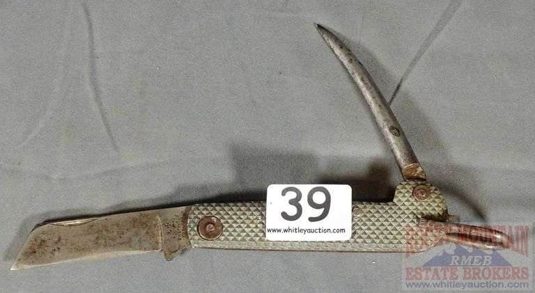 Vintage Rodger's Sheffield England Sailor's folding knife. 8" long ...
