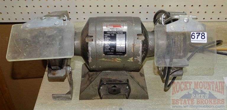 Blackhawk industrial rated Model 50-6 dual wheel bench grinder. - Rocky ...