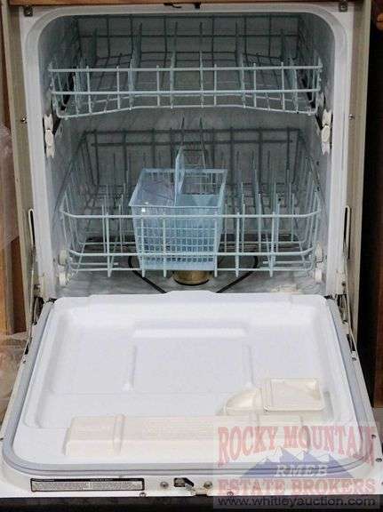 GE convertible free standing dishwasher with butcher block top. This is ...