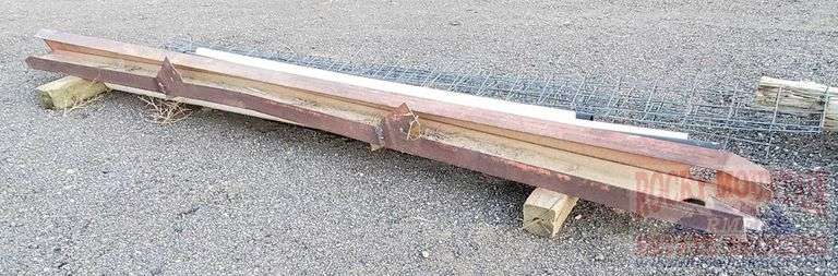 2 8"x4"x17' steel I-beams, PVC sewer pipe & more. All for one money ...