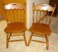 High quality vintage Ethan Allen Hard Rock maple dining set with table ...