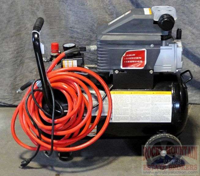 JobSmart 10 gallon, 125 PSI air compressor with air hose. - Rocky ...