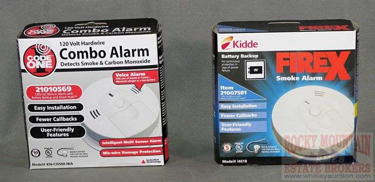 Ceiling Smoke/Carbon Monoxide detector & one ceiling mount smoke ...