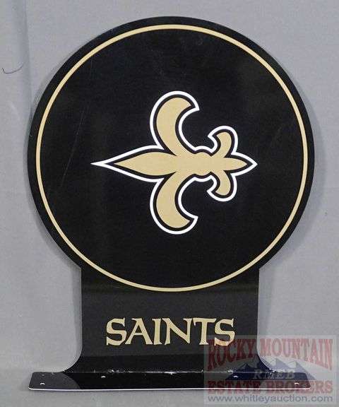 New Orleans Saints tin flange sign. 14"X17.5". - Rocky Mountain Estate ...