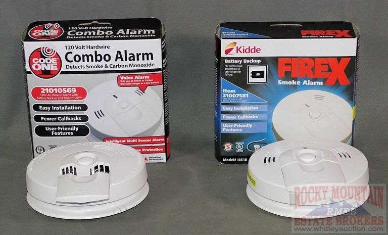 Ceiling Smoke/Carbon Monoxide detector & one ceiling mount smoke ...