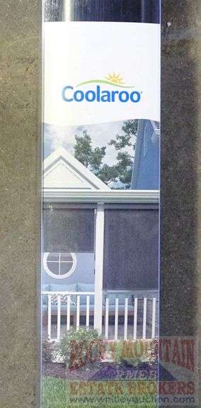 New Coolaroo 96"X96" Outdoor Roller Shade with Full Valance & Wand ...