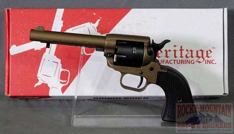 Brand new Heritage Rough Rider 6-Shot .22LR Burnt Bronze Revolver with ...
