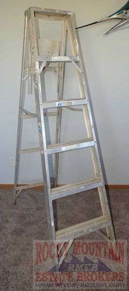 All American Ladder A306 6' aluminum 200# step ladder. - Rocky Mountain ...
