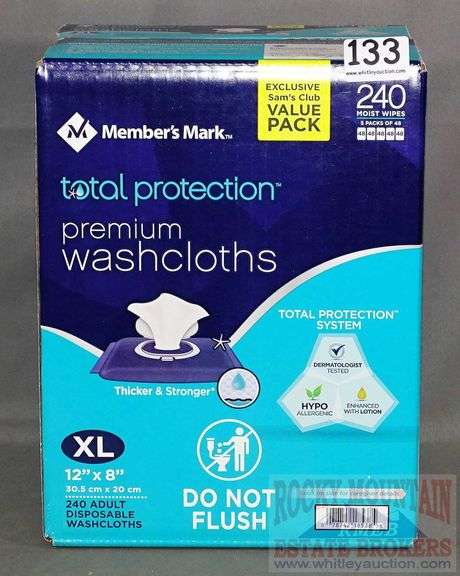 New Member's Mark Total Protection Premium Disposable Washcloths. Each ...