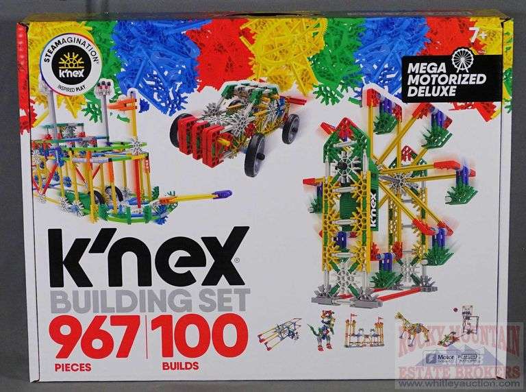 New K'nex 967 piece building set - Mega Motorized Deluxe. This set ...