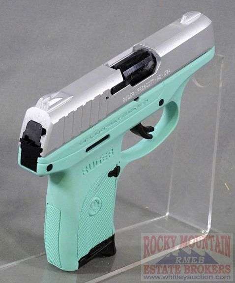Brand new Ruger Turquoise EC9s compact 9mm semi-automatic pistol ...
