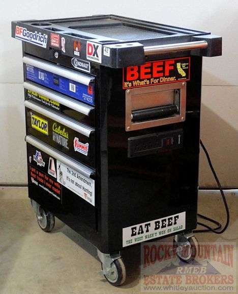 Kobalt 4-drawer rolling toolbox with built-in power strip, removable ...