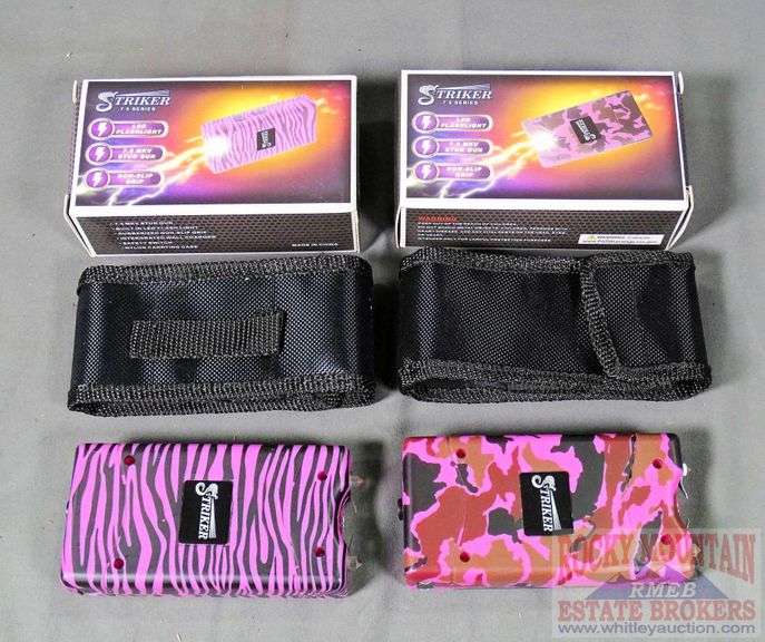 2 New Striker LED Flashlight - stun guns, pink camo & zebra. - Rocky ...