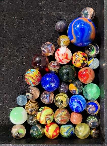 Cool assortment of Vintage Marbles & Shooters. - Rocky Mountain Estate ...