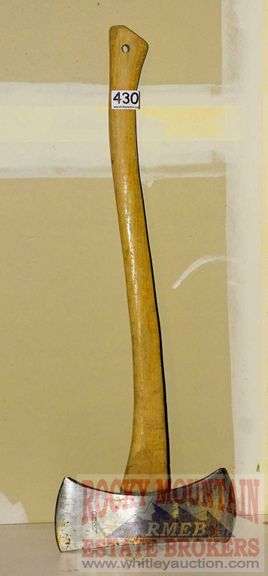 Stanley double bladed axe. - Rocky Mountain Estate Brokers Inc.