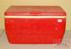 Red Igloo cooler. - Rocky Mountain Estate Brokers Inc.