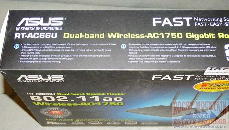 Asus RT-AC66U dual band gigabit Wi-Fi router w/ original box. - Rocky ...